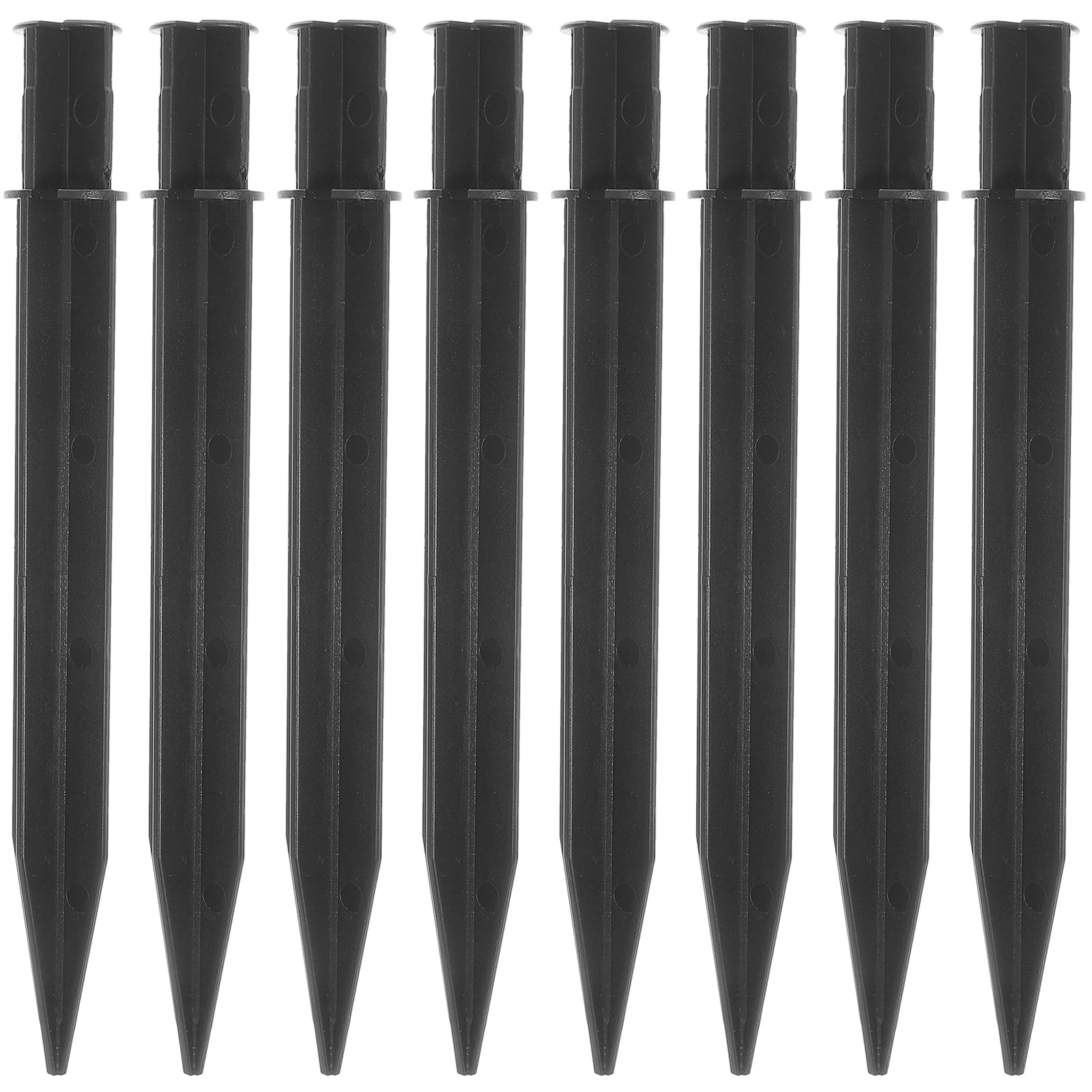 8 Pcs Ground Cone Lawn Solar Stake Garden Lamp Spikes Torch Light Path ...