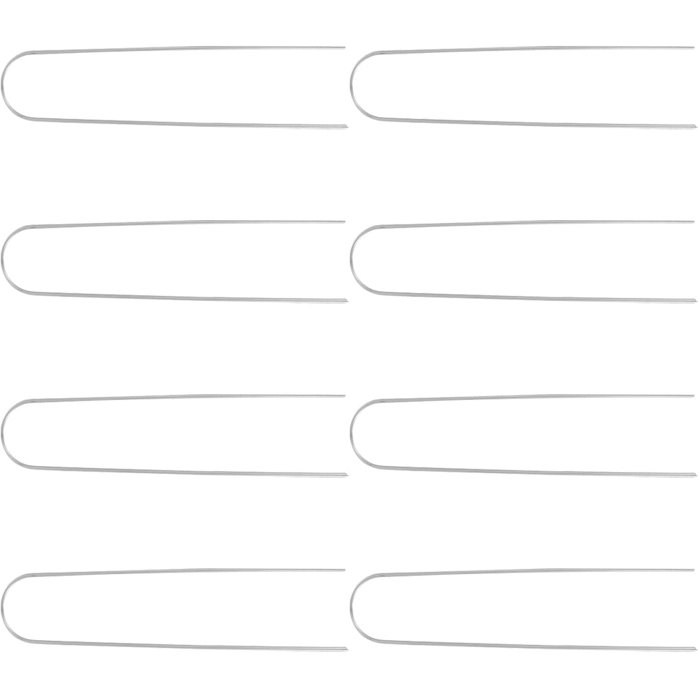 8 Pcs Ground Spikes U-shaped Ground Nails Weeding Cloth Ground Nails ...