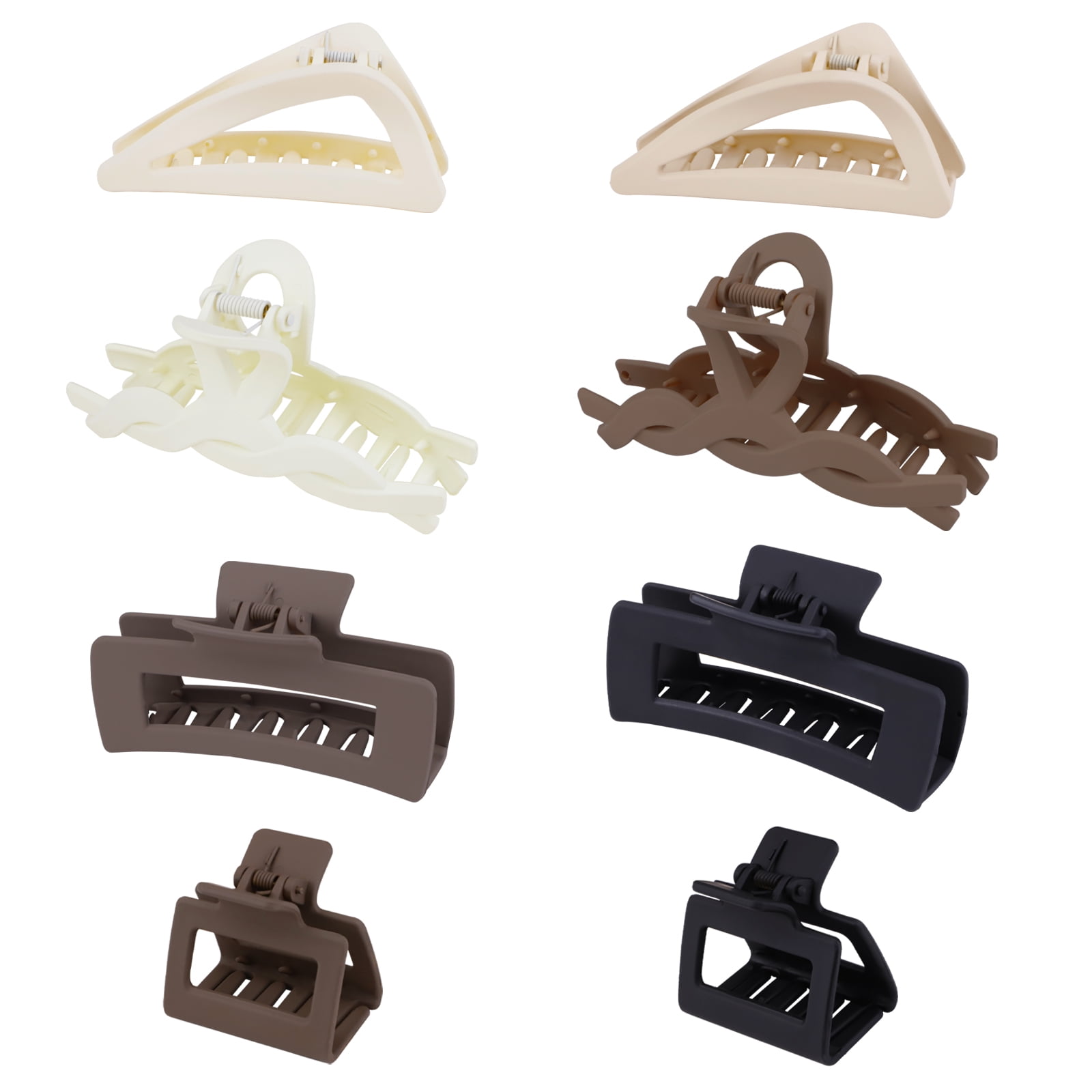 8 Pcs Hair Claw Clips, 4.3 Inch Large Hair Clips for Women Girls, Cute ...