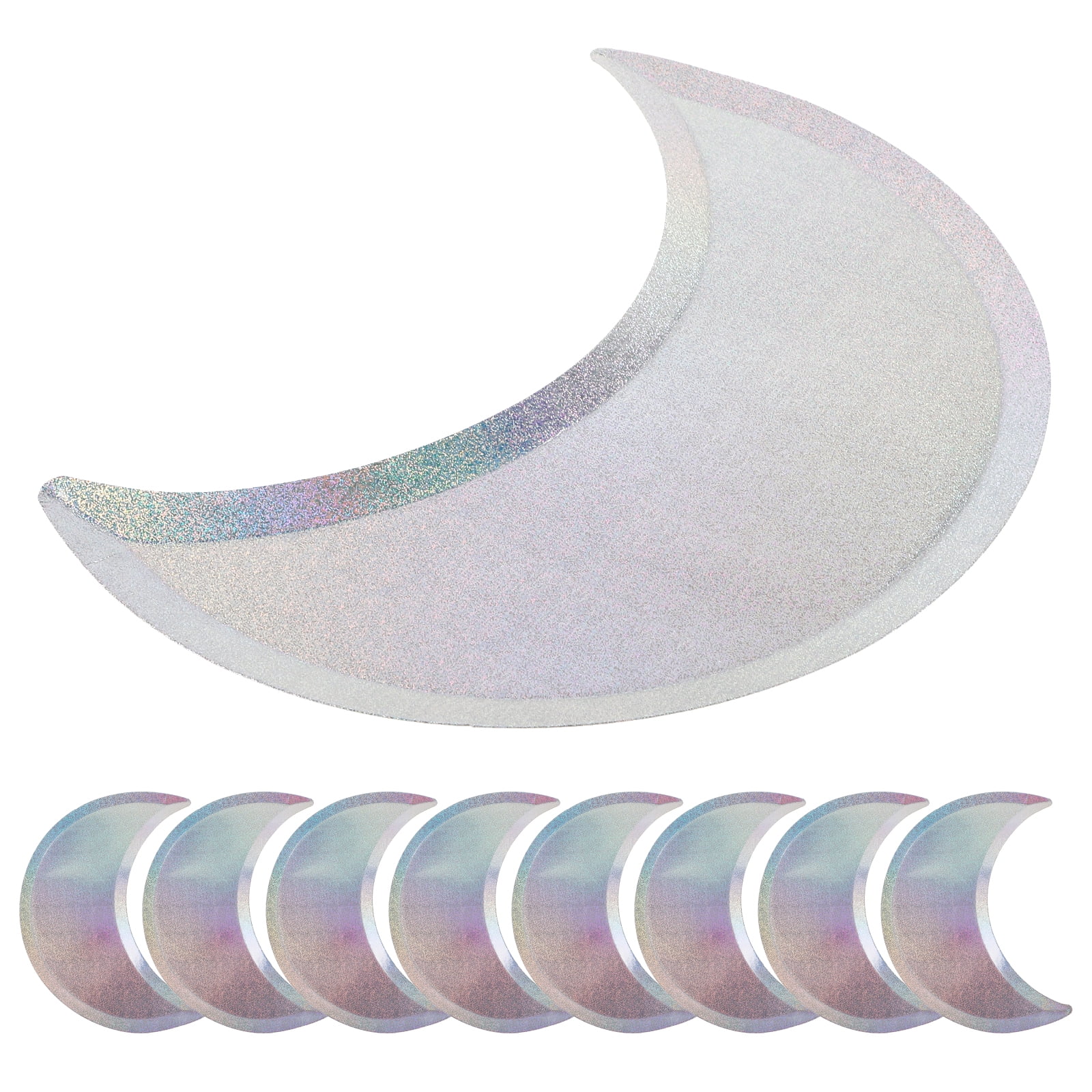 8 Pcs Half Moon Plate Shaped Plates Bulk Paper Cake Pans Baby Colorful ...