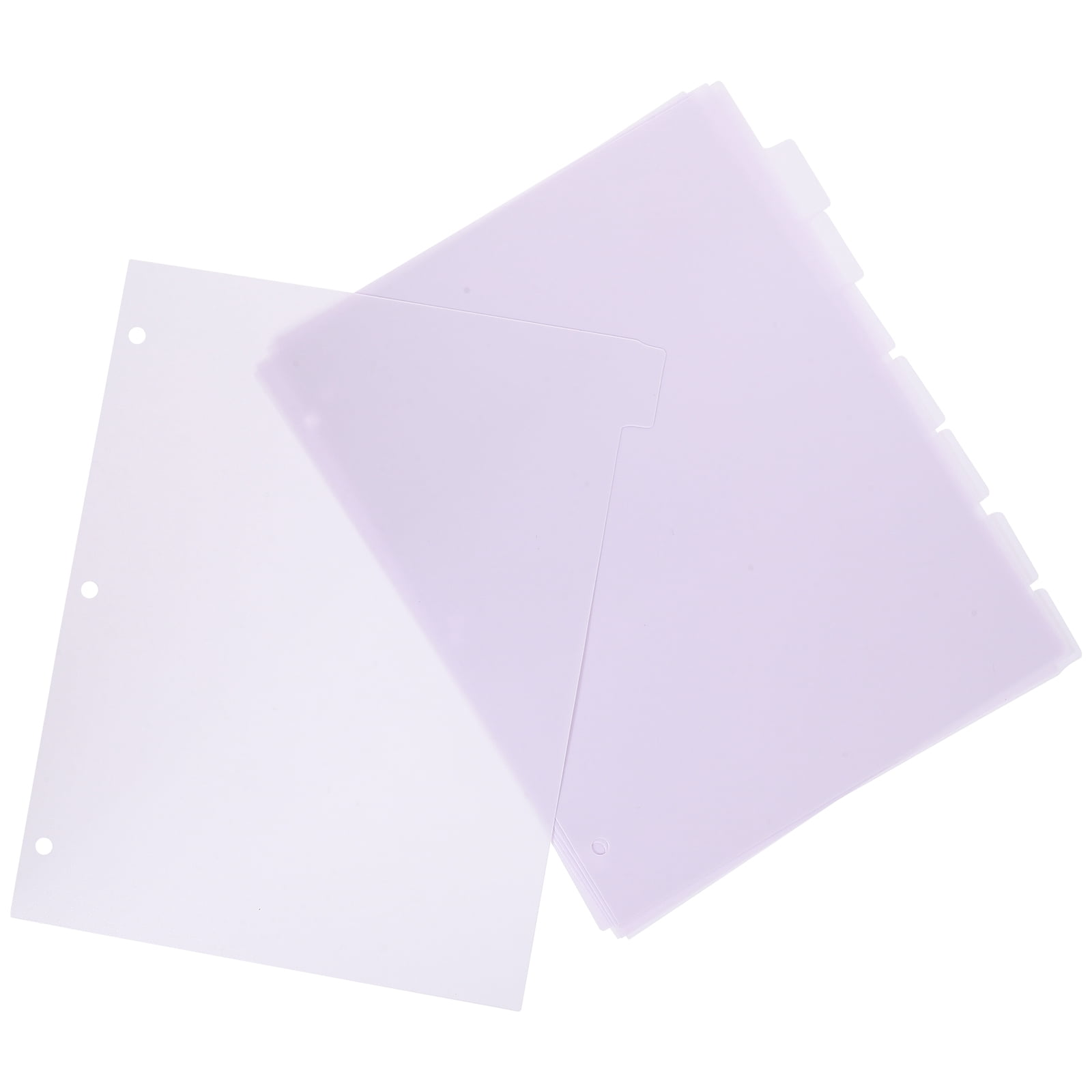 Masteelf Lavender Binder Dividers with Tabs for Office Made of PP ...