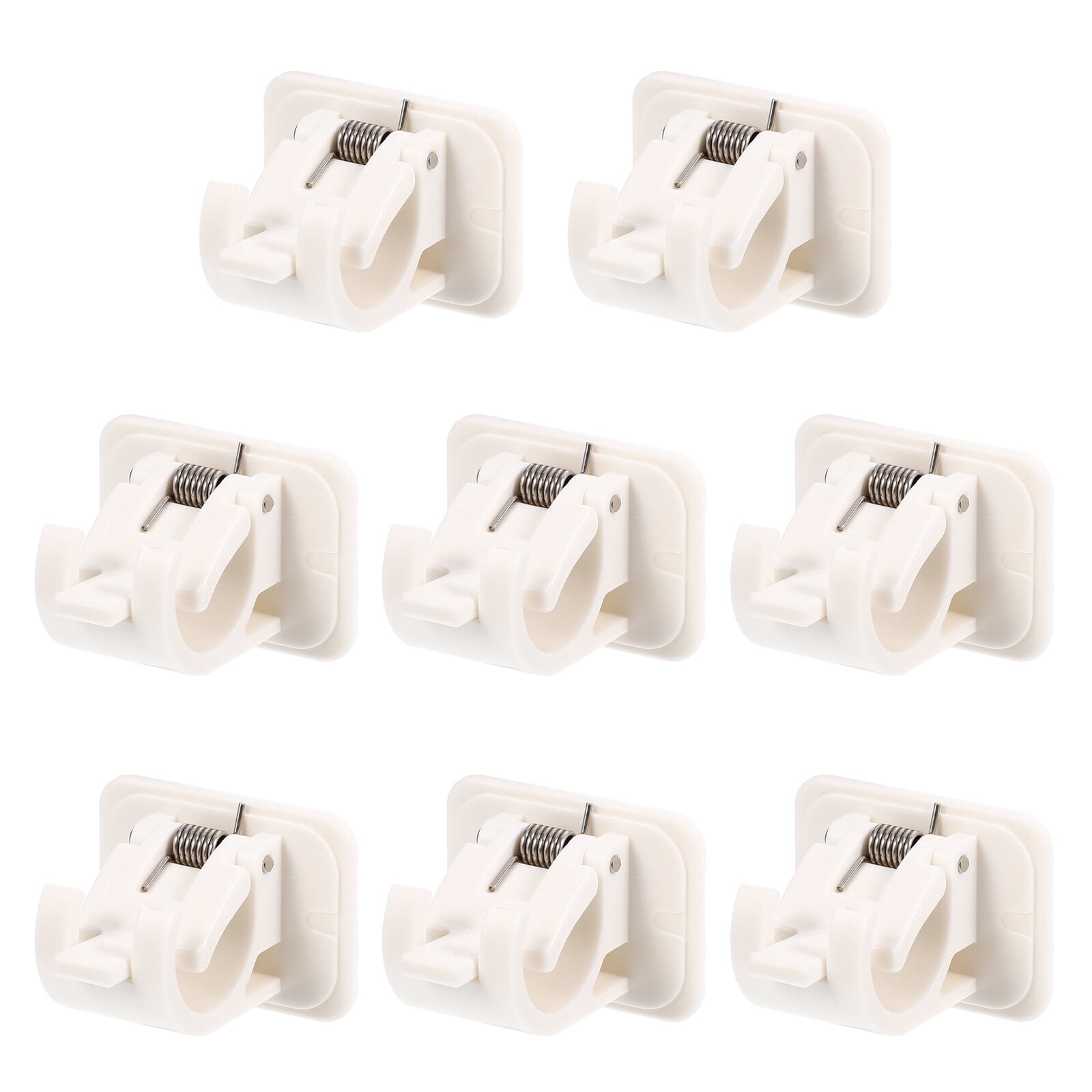 8 Pcs Hangers Adjustable Curtain Clip Heavy Duty Rod Holders Modern ...