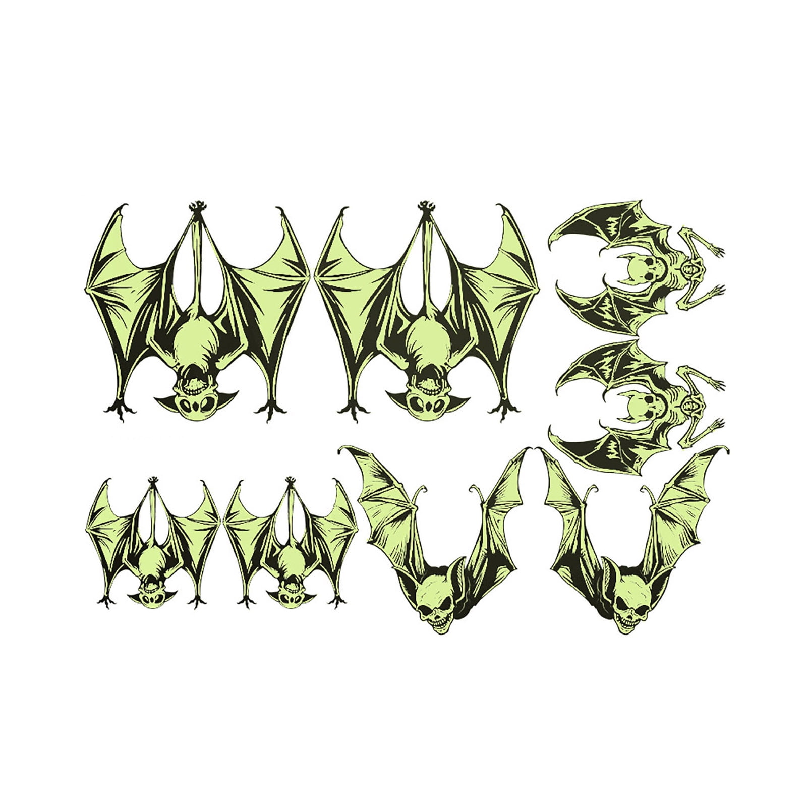 8 Pcs Hanging Bats Decoration Outdoor, 2024 Upgraded Realistic 3D Scary ...