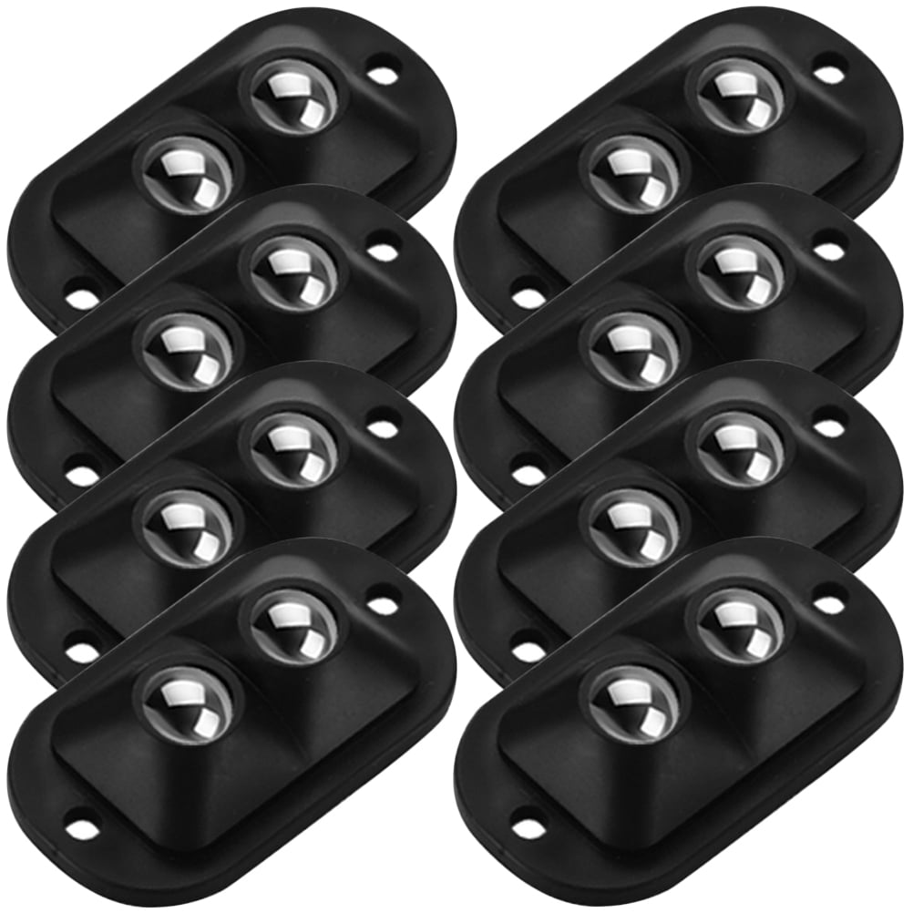 8 Pcs Hole Free Universal Wheel Mini Garbage Can Casters Appliance for ...