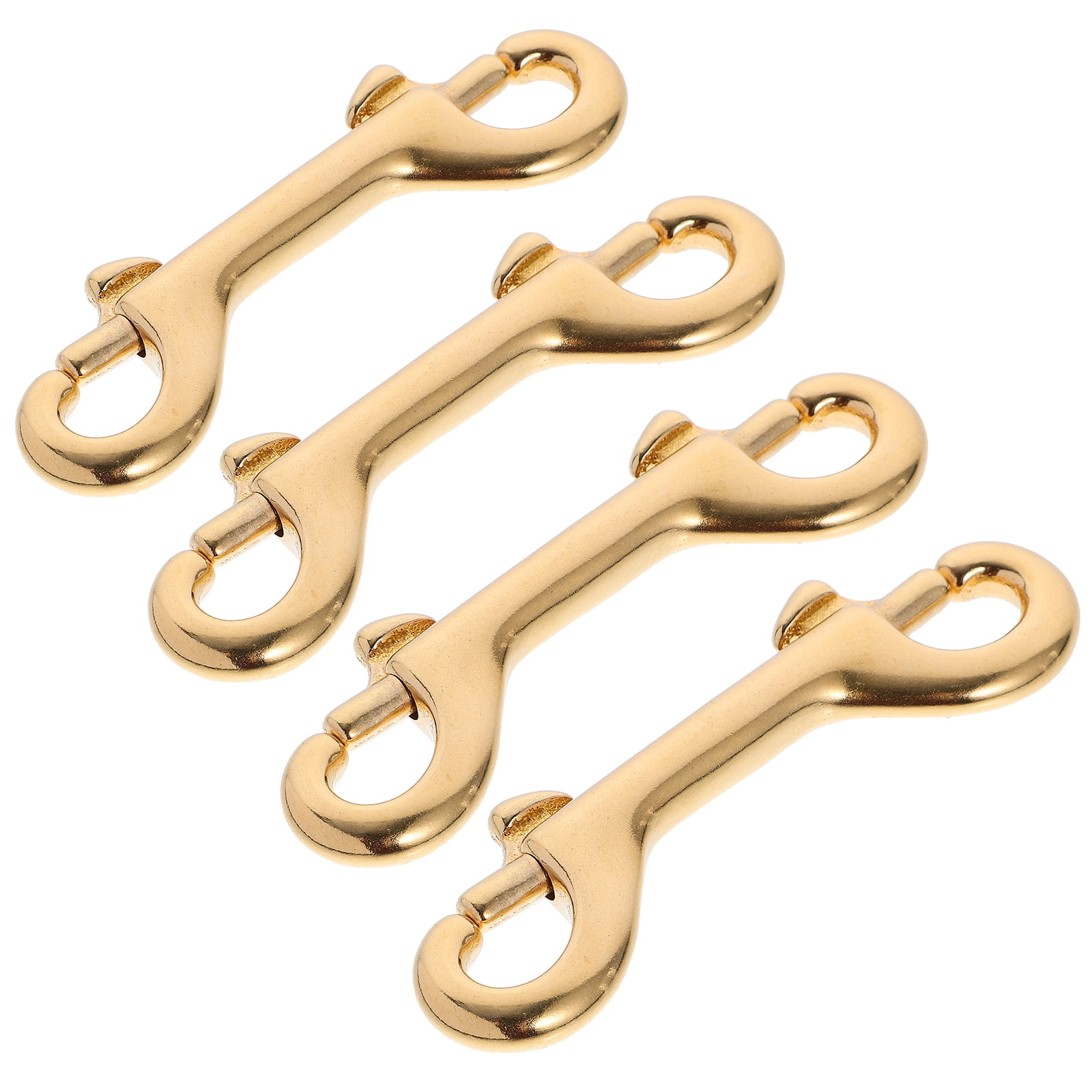 8 Pcs Hook Key Rings Brass Lobster Claw Clasp Swivel Pure Copper Zinc ...