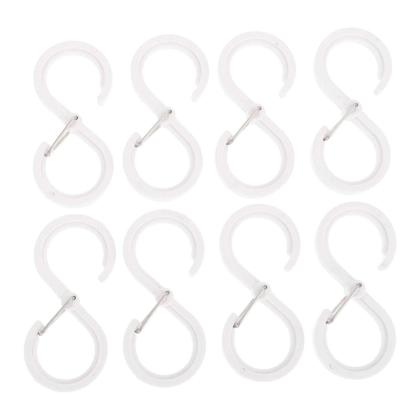 8 Pcs Hook up Door Soffit Hanger Cup Hooks Clothes Racks White ...