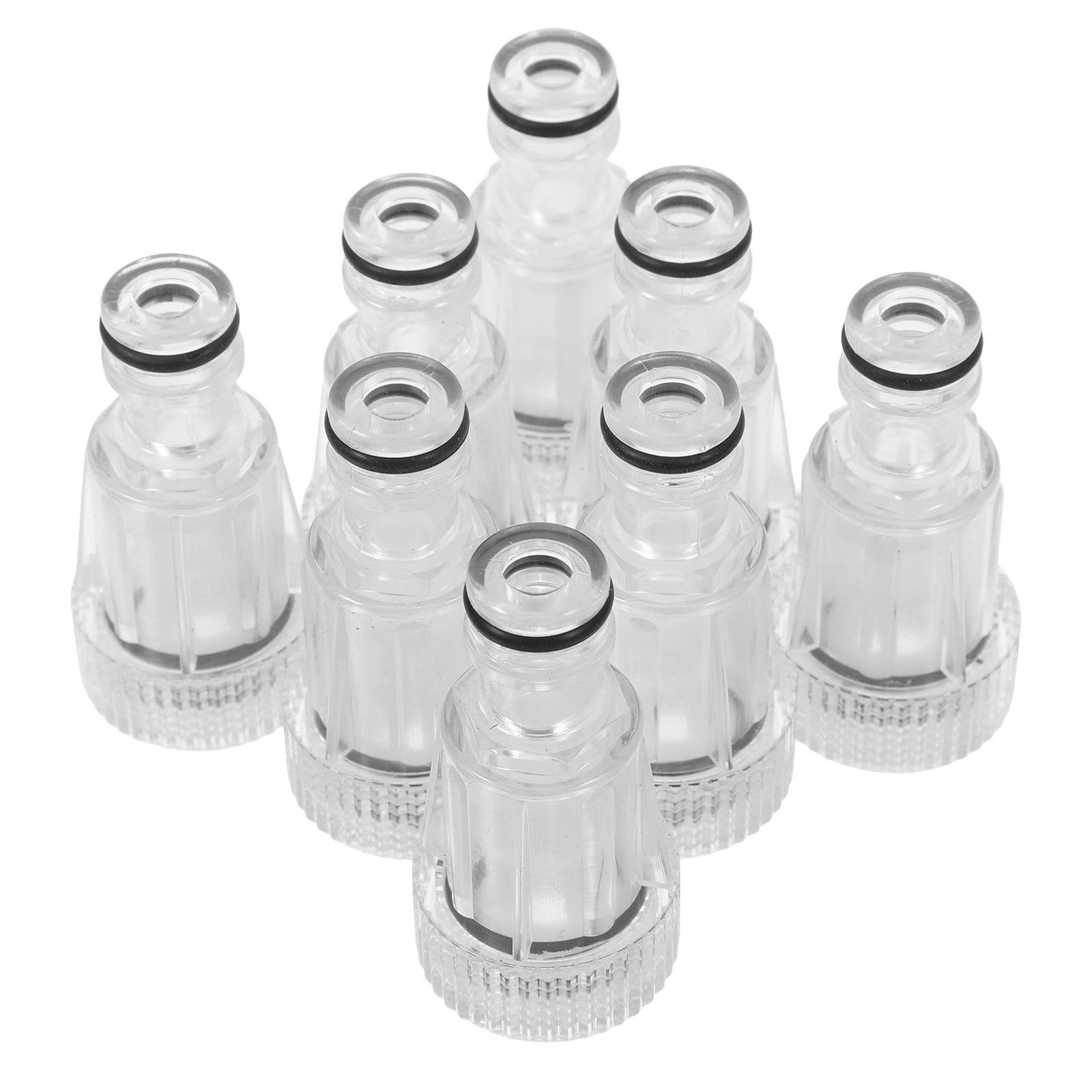 8 Pcs Hose Quick Connect Fittings Garden Repair Kit Transparent ...