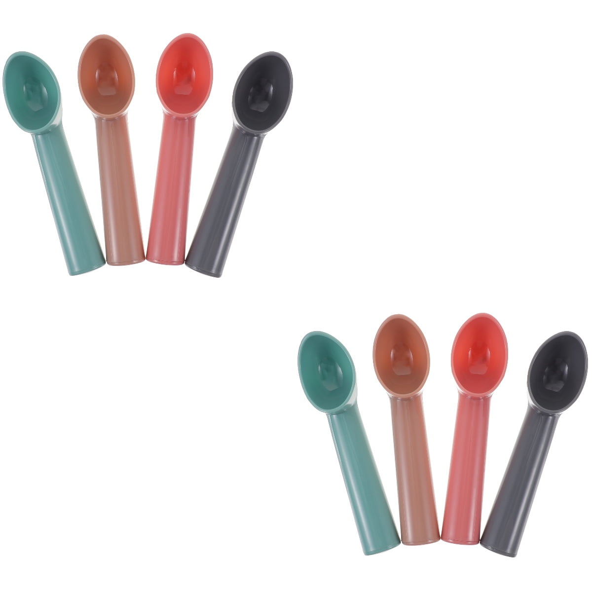 8 Pcs Ice Cream Scoops Scooper Melon Ball Cafeteira Plastic Spoons ...