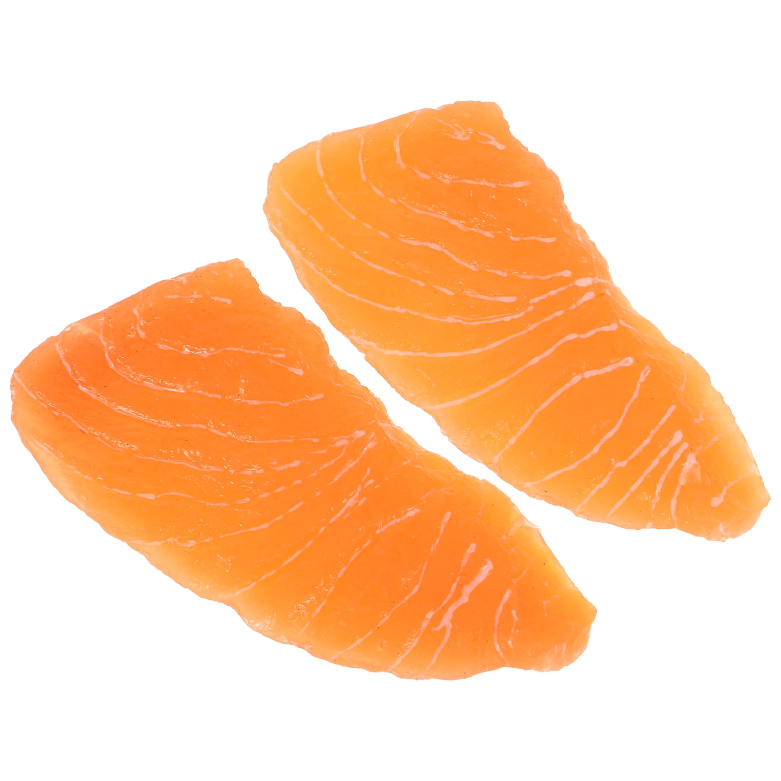 8 Pcs Imitation Salmon Fillet Toy PVC Salmon Scene Layout Props Salmon ...