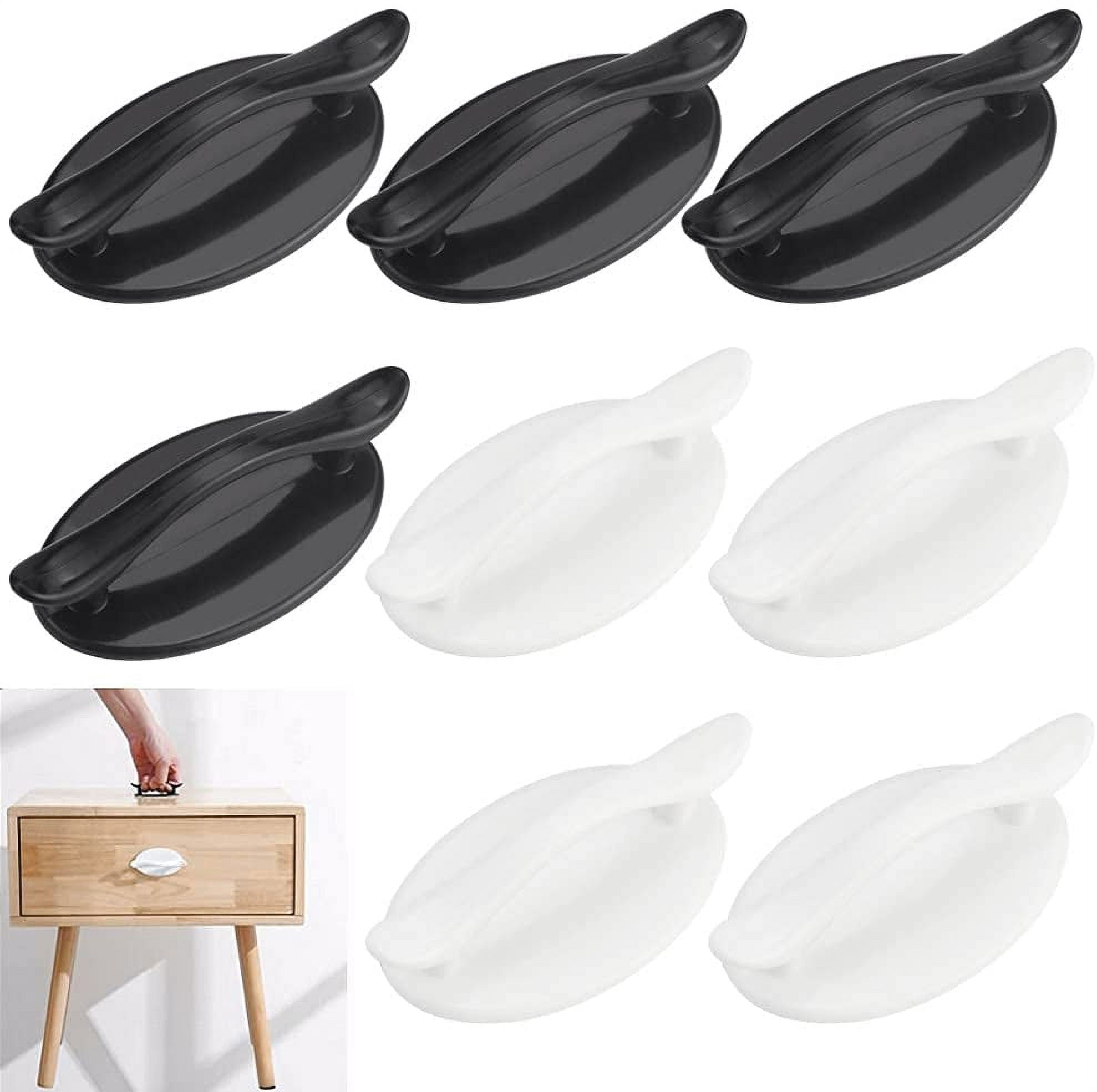 8 Pcs Instant Cabinet Abs Handle 82.5Mm Sticky Door Handle Self ...