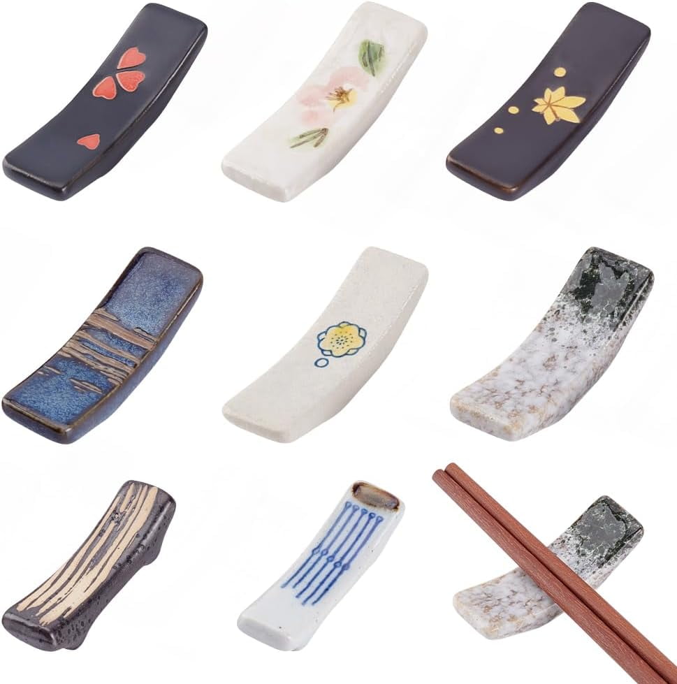 8 Pcs Japanese Style Chopstick Rest Ceramic Chopsticks Rest Rack ...