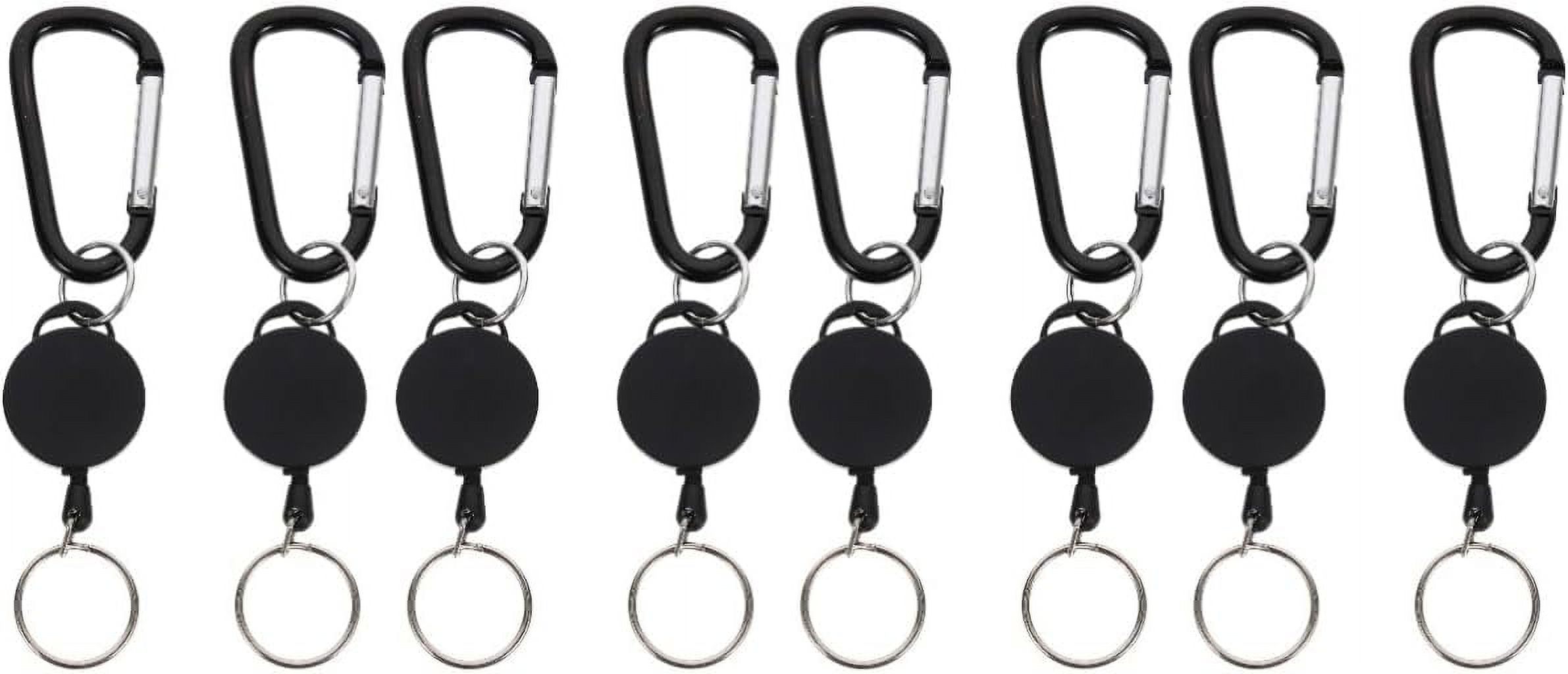 8 Pcs Key Chain Badge Key Rings Id Badge Keychain Badge Holder Teacher ...