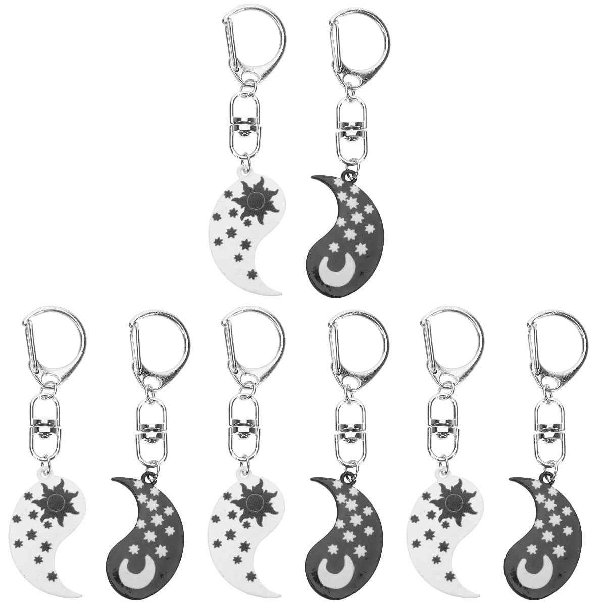 8 Pcs Key Fob Gift for Adults School Carnival Prizes Handbag Pendant ...