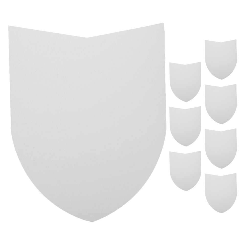 8 Pcs Kids Toy Shield DIY Blank Shield for Crafting and Play Unfinished ...