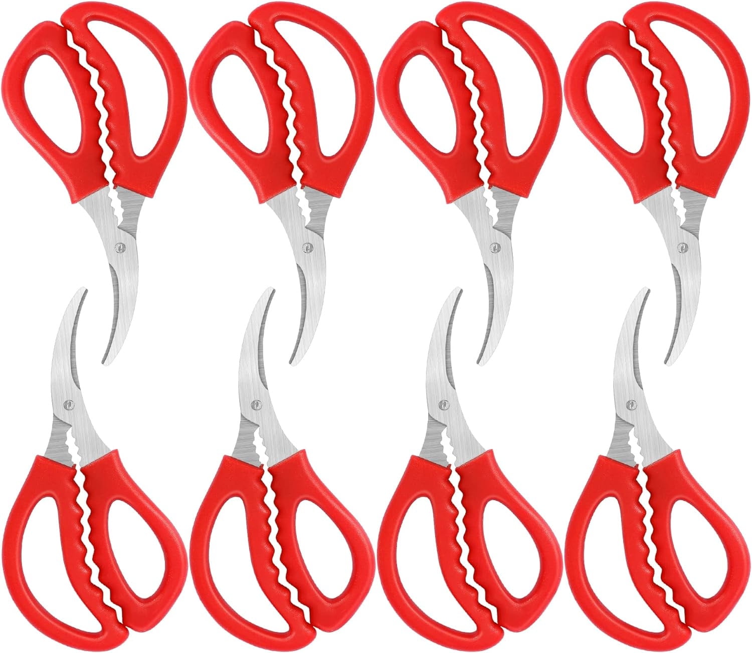 8 Pcs Kitchen Seafood Scissors for Crab,Bexikou Seafood Scissors,Crab ...