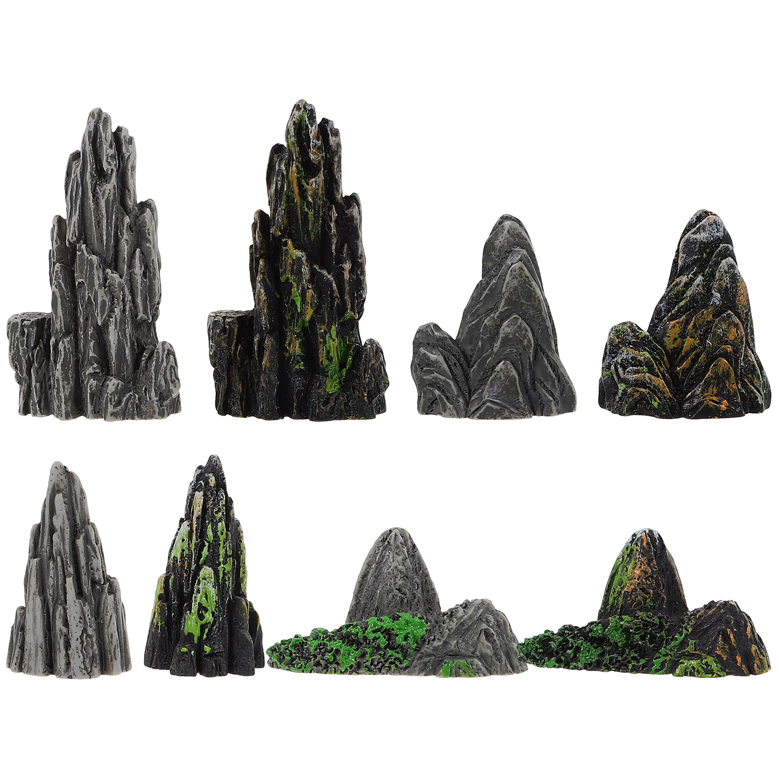 8 Pcs Landscape Fish Tank Rockery Mini Aquarium Rock Decor Aquarium ...