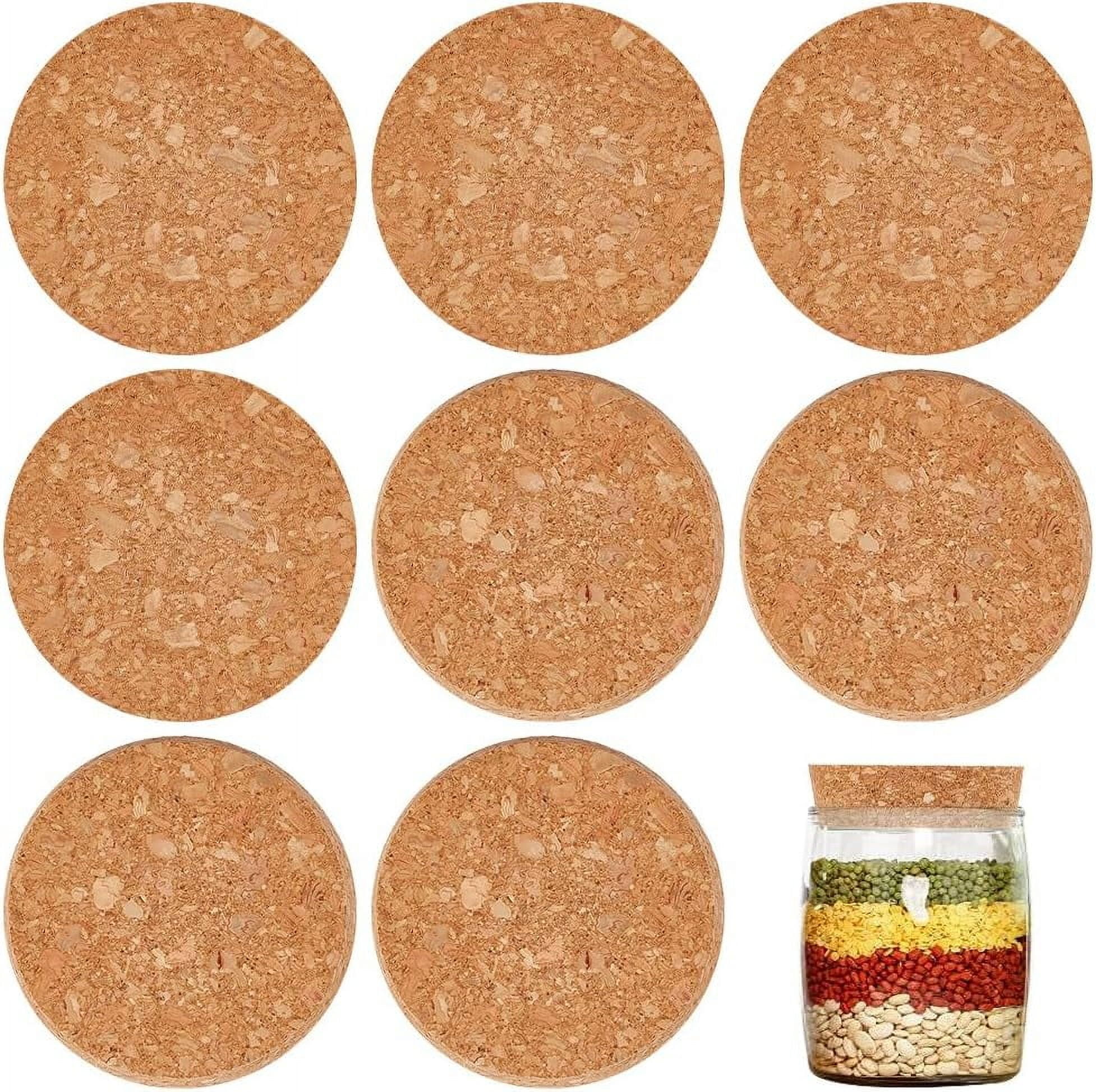 8 Pcs Large Cork Stoppers Tapered Cork Plugs Wood Corks Lids Bottle ...