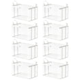 8 Pcs Large Heavy-Duty Thick Plastic Clear Storage Bag for Clothes ...