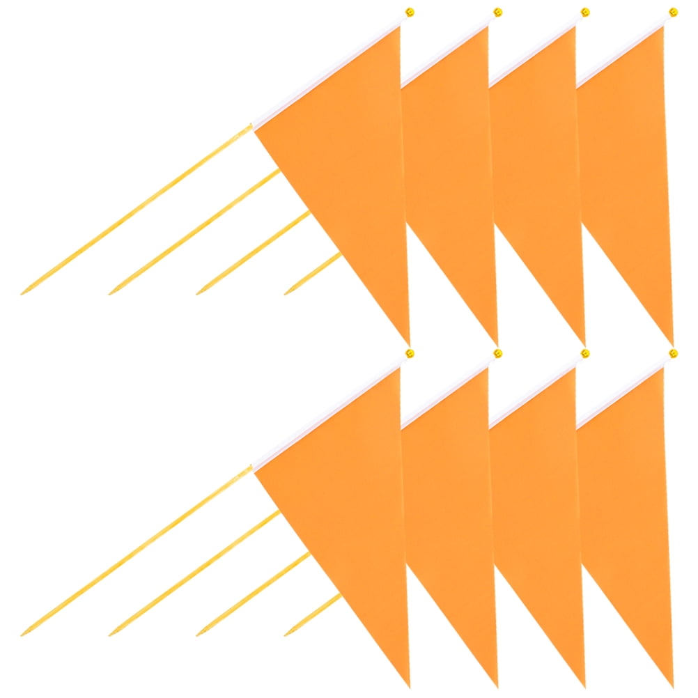 8 Pcs Lawn Marking Flags Emblems Custom Sign Yard Flags Triangular ...