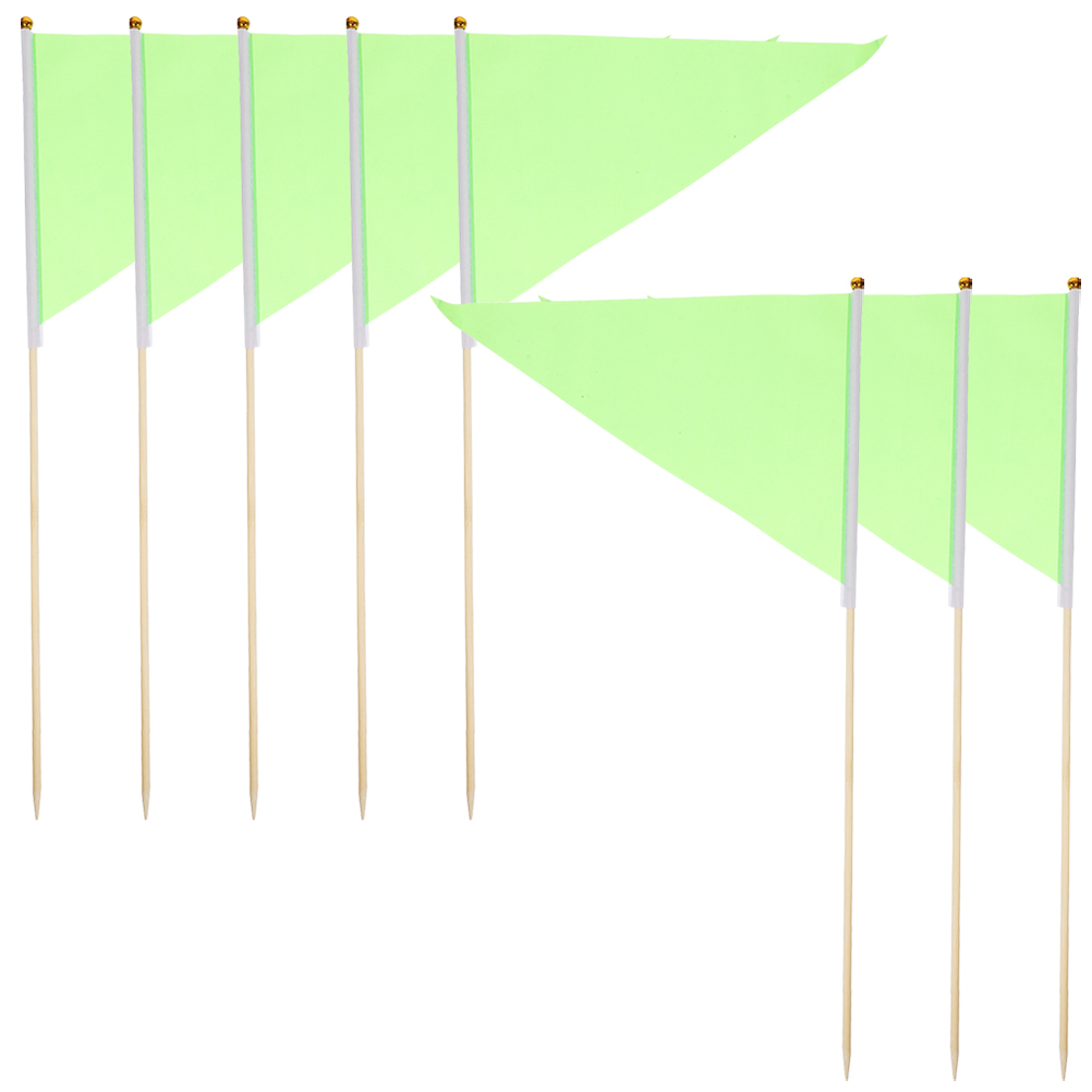 8 Pcs Lawn Marking Flags Sprinkler Dog Training Labels Triangle ...