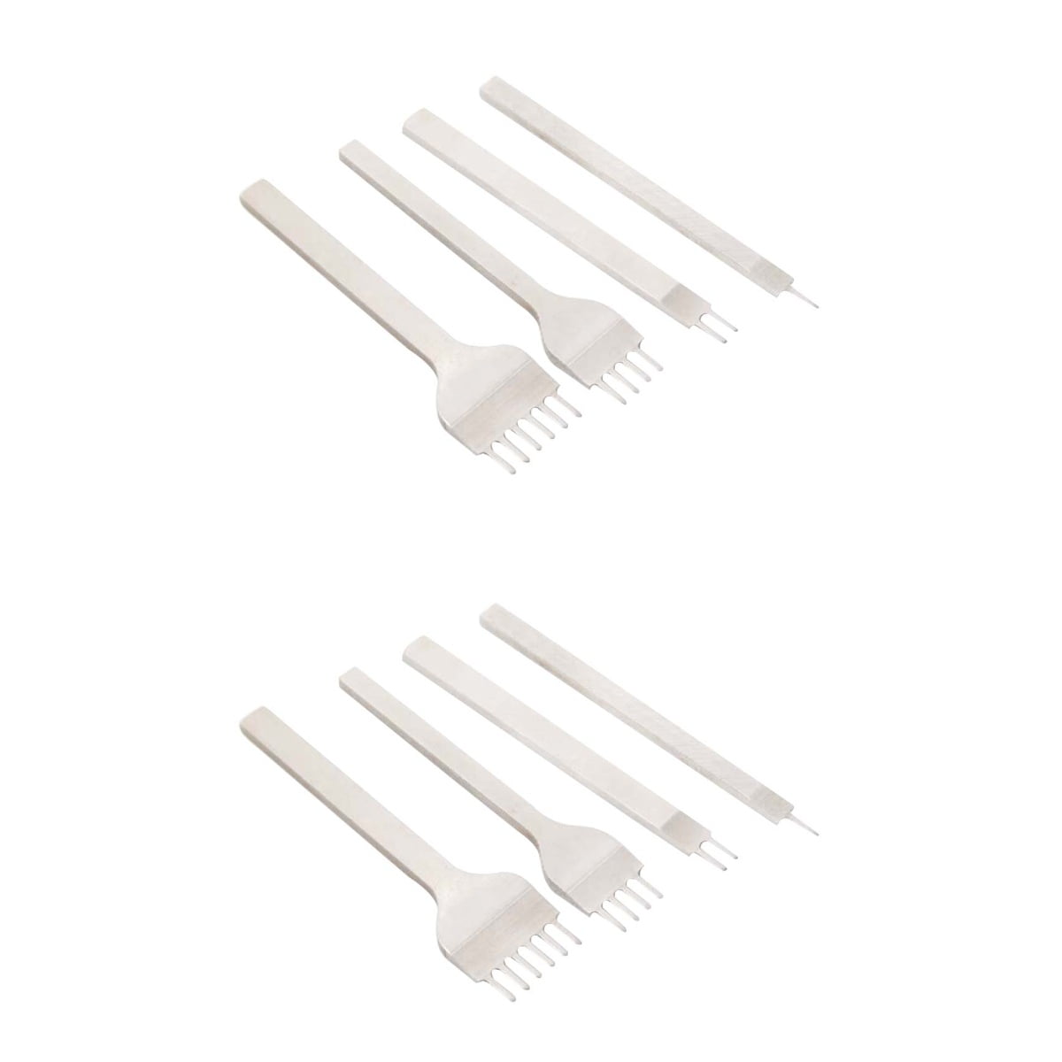 8 Pcs Leathercraft Punching Tools Chisel Hole Kit Leatherworking Pointy ...