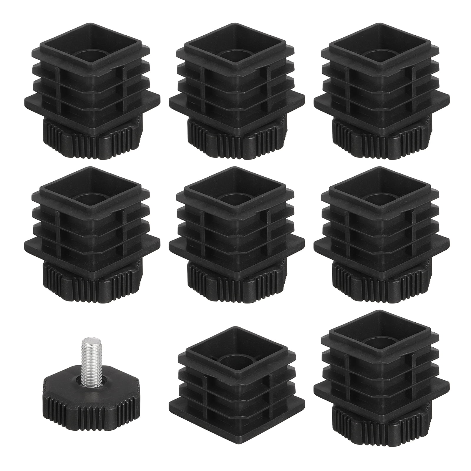 8 Pcs Leveling Feet, M8x38x38mm Furniture Leg Leveling Tube Insert ...