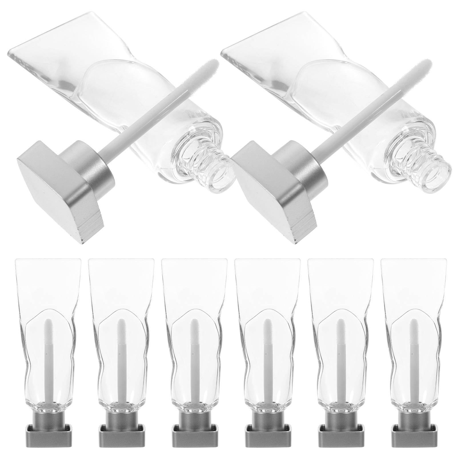 8 Pcs Lipgloss Lip Tint Clear Container Empty Lip Gloss Containers ...