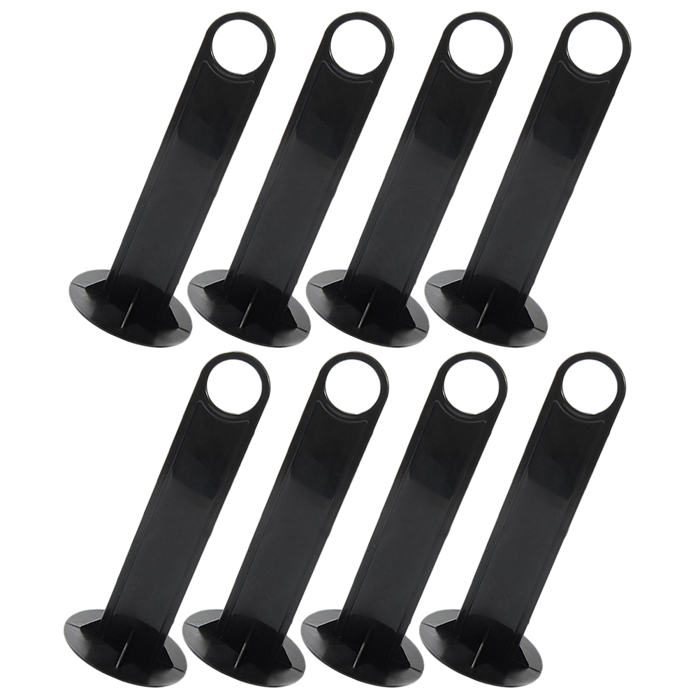 8 Pcs Logo Plate Bottom Bracket and Portable Storage Sign Racks Traffic ...