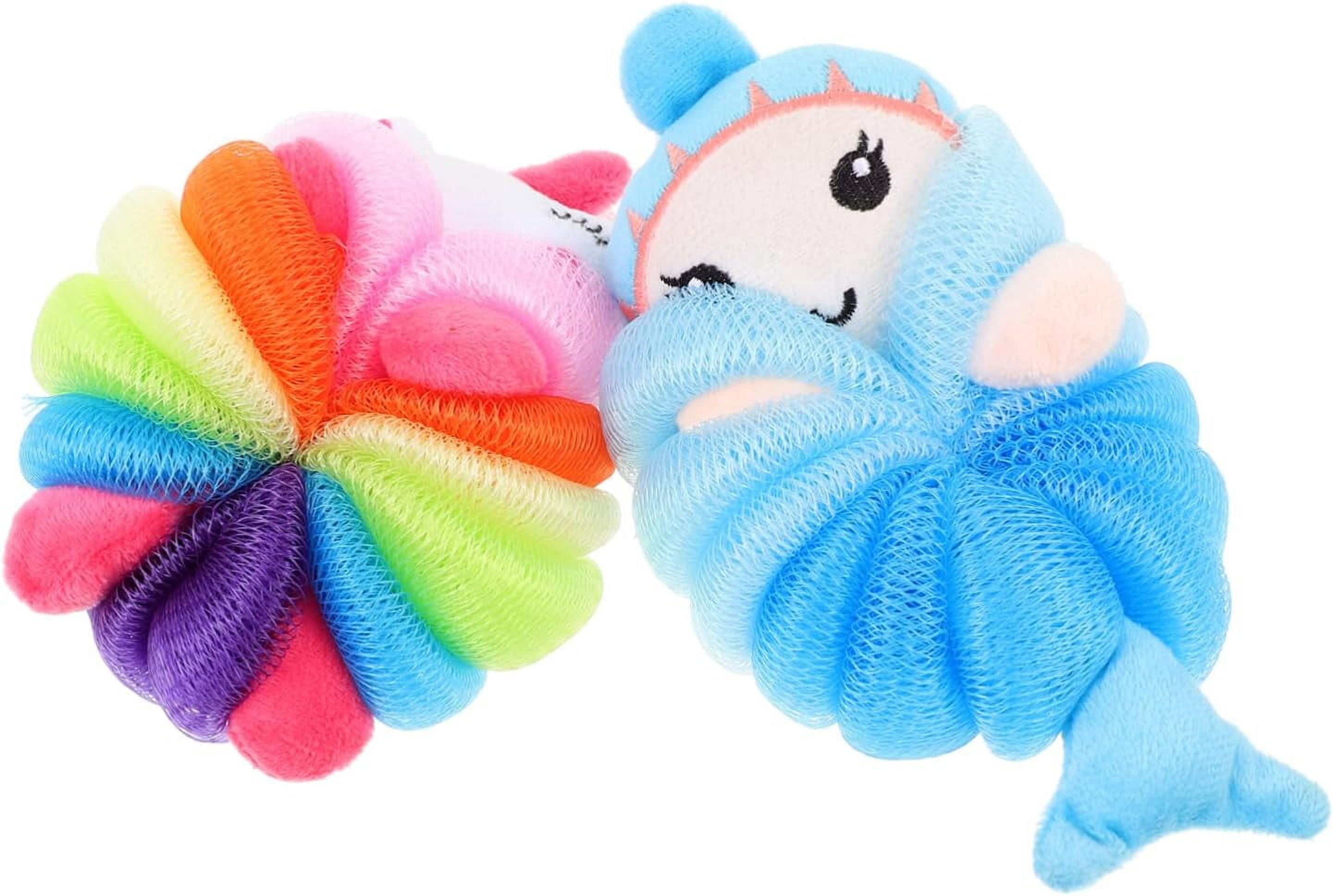 8 Pcs Loofah Animals for Foam Sponge Bath Sponge Body Washing Scrubber ...