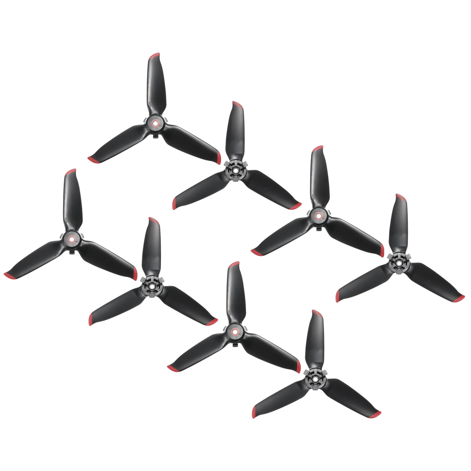 8 Pcs Low Noise Propellers 6.8 Inch Gray & Red Drone Blades Propeller ...