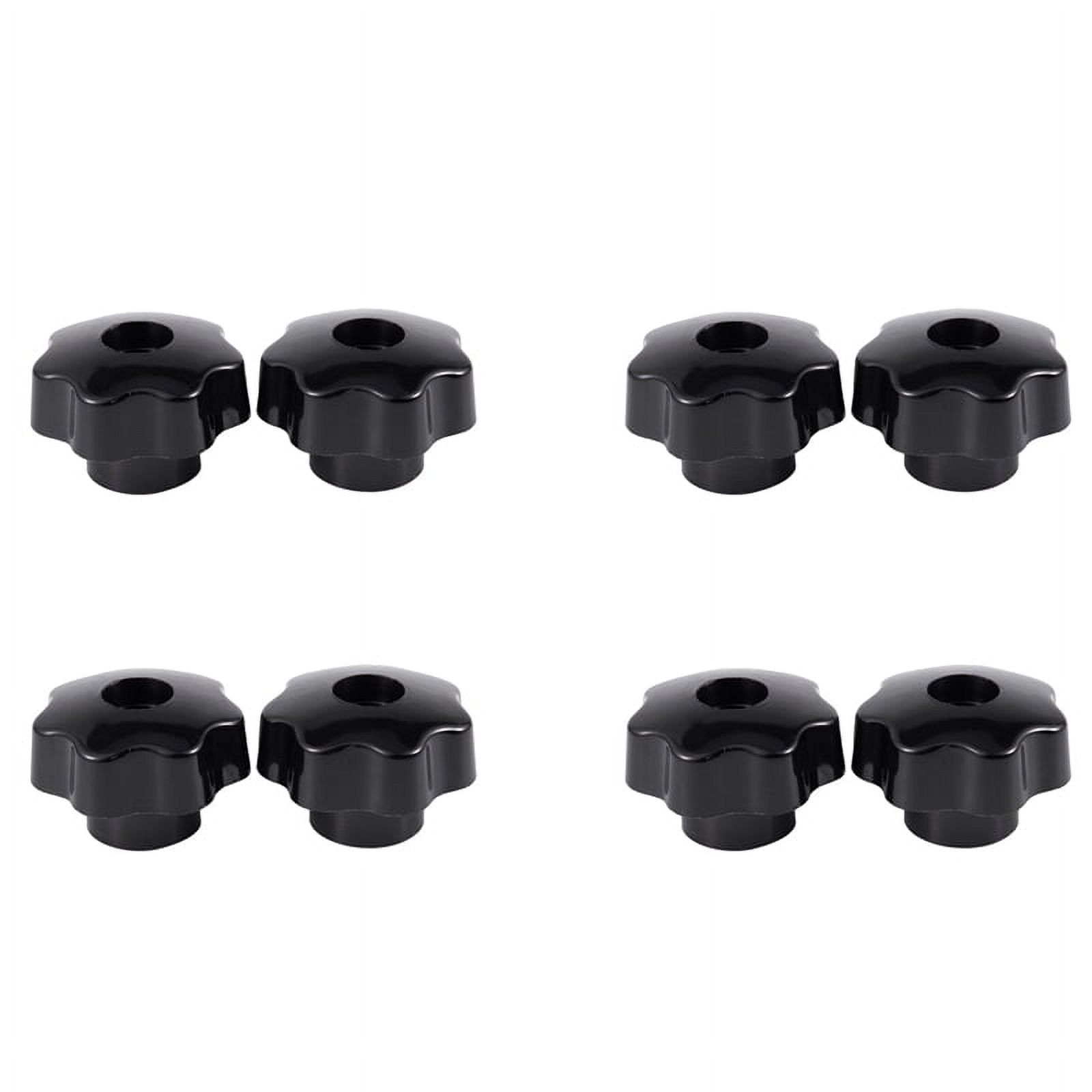 8 Pcs M10 Female Thread Nuts 50mm Plastic Star Clamping Knob Grip ...