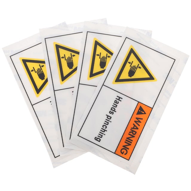8 Pcs Machinery Equipment Security Caution Sign Hand Pinching Injury ...