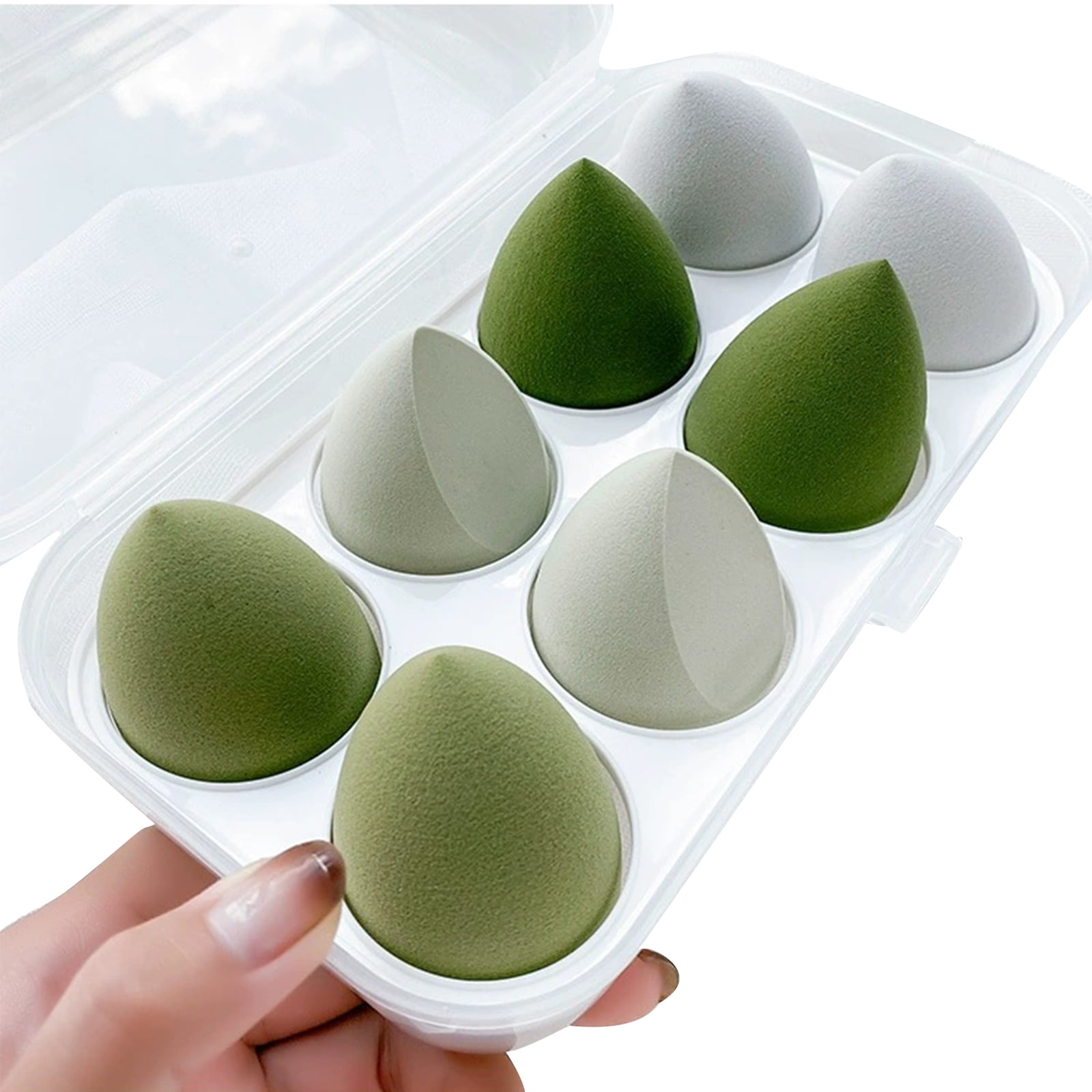8 Pcs Makeup Sponges Blender Set Professional Beauty Sponge Foundation ...