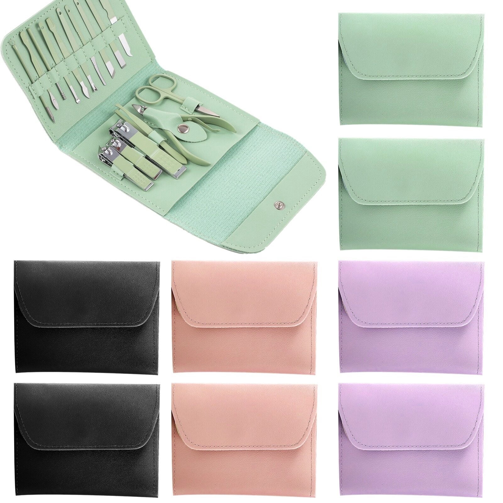 16Pcs Manicure Sets, Mini Pedicure Kit Nail Clippers, Professional ...