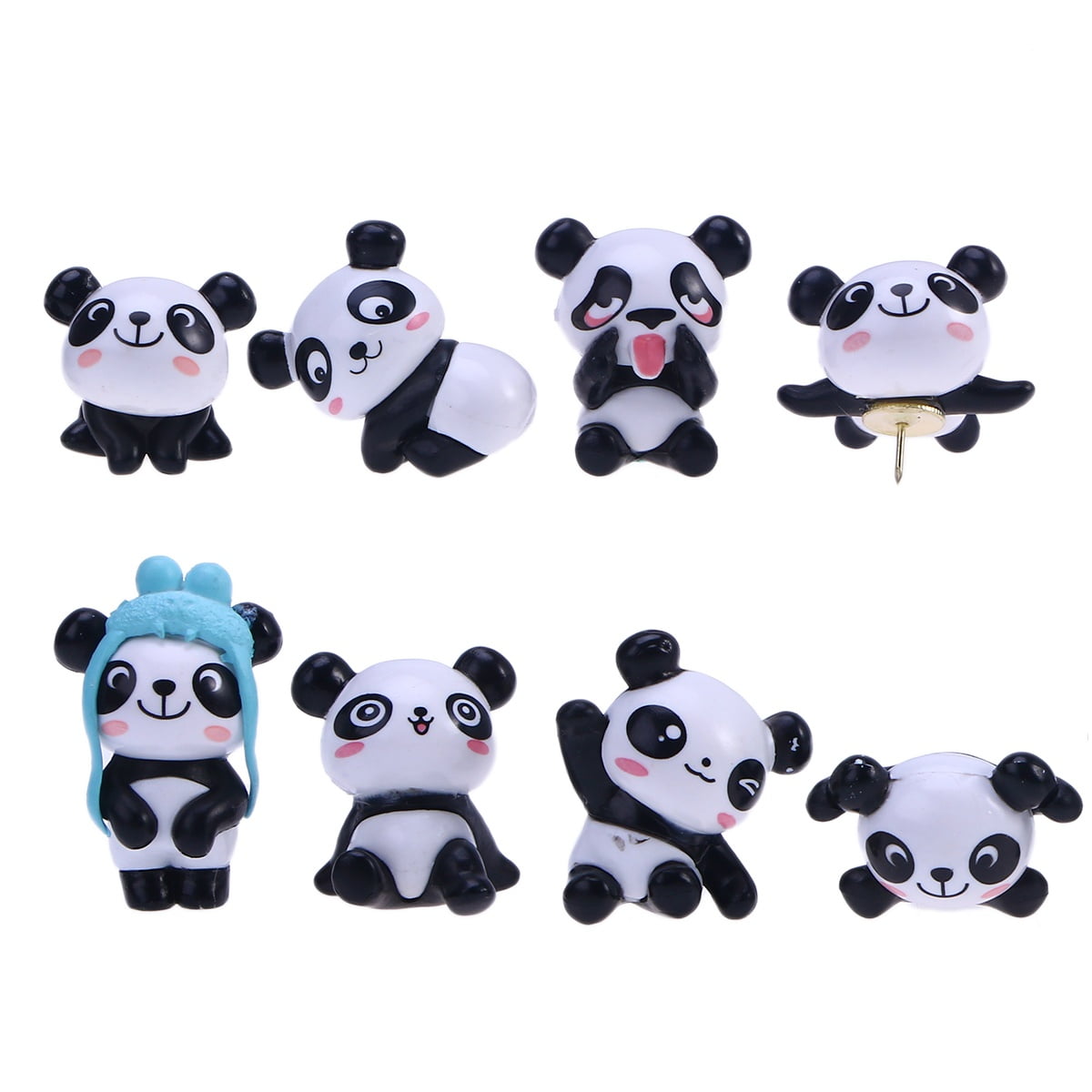 8 Pcs Map Push Pin Cute Panda Design Panda Thumbtacks Thumbtacks Wall ...