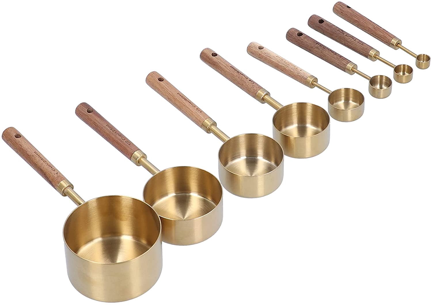 8 Pcs Measuring Spoons Set Stainless Steel,Measuring Cups with Scales ...
