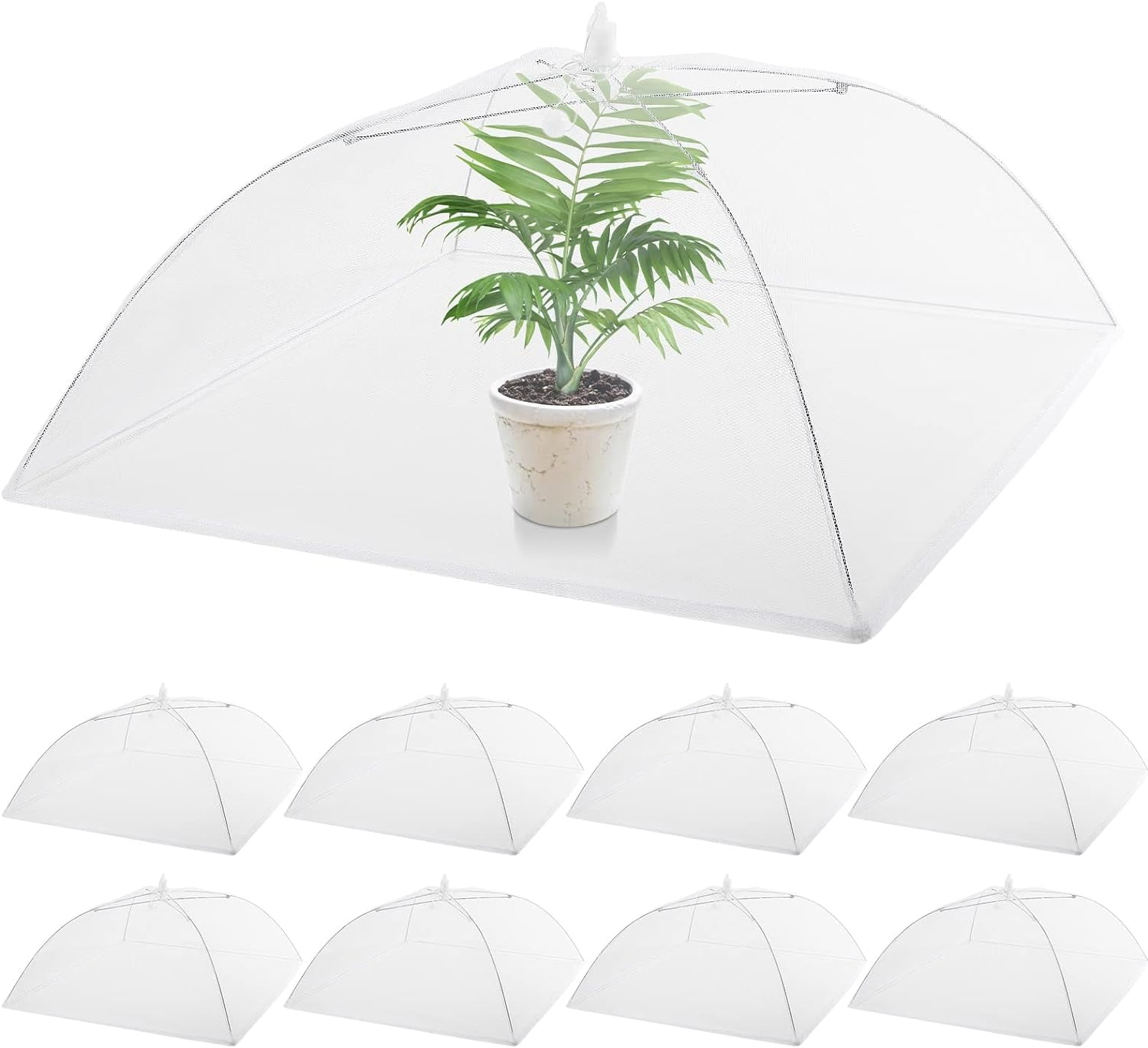 8 Pcs Mesh Plant Cover Protection Tent from Animals Reusable Dome ...