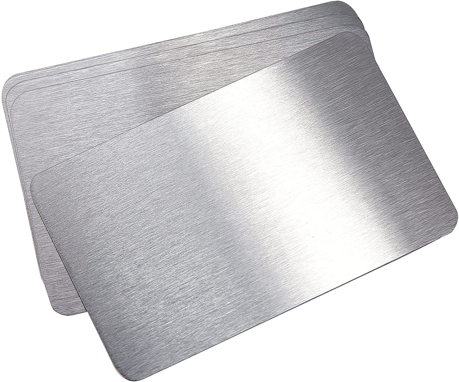 8 Pcs Metal Business Card 3 35"x2 19" Stainless Steel Blanks Name Card ...