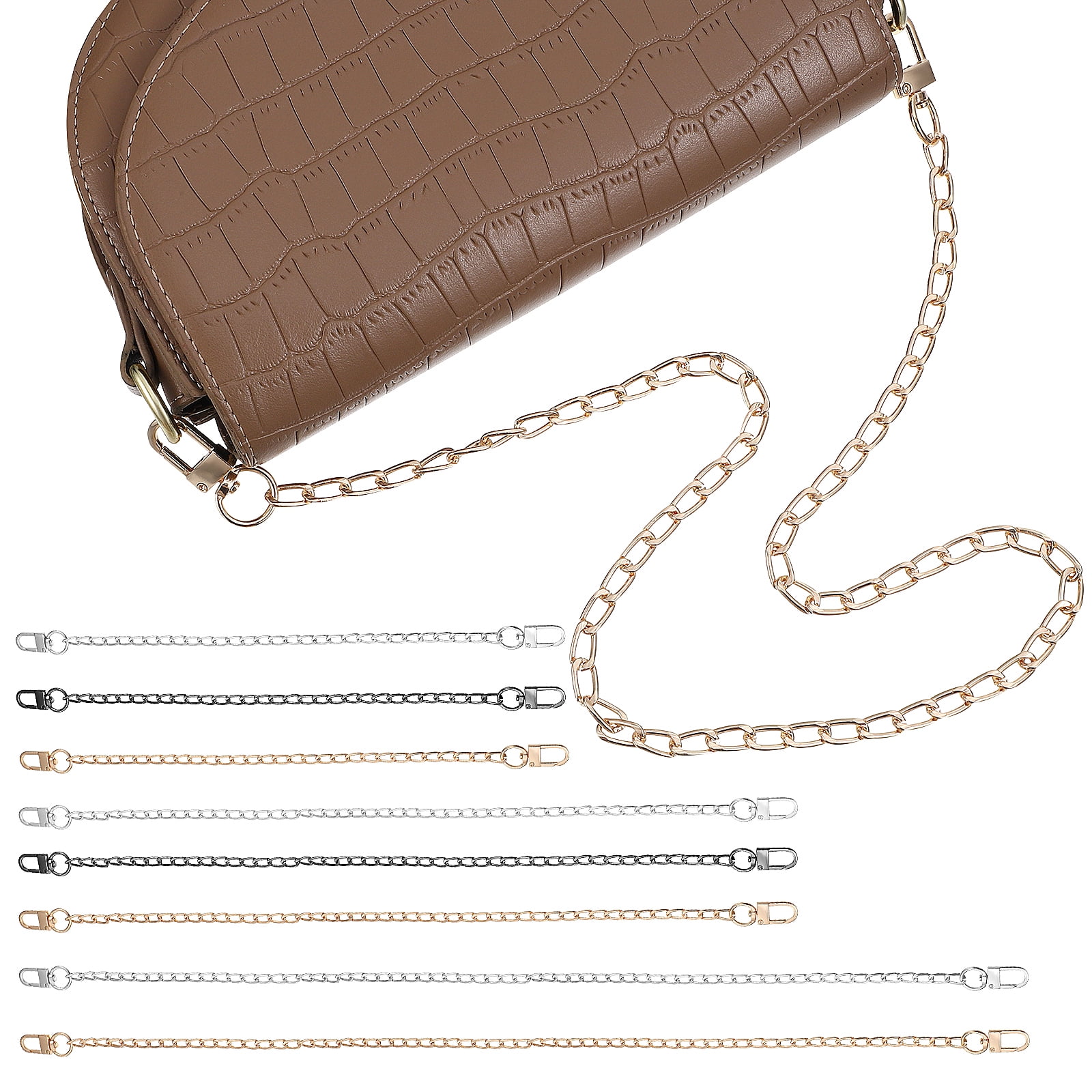 8pcs Durable Metal Bag Chains with Assorted Colors for DIY Handbag ...