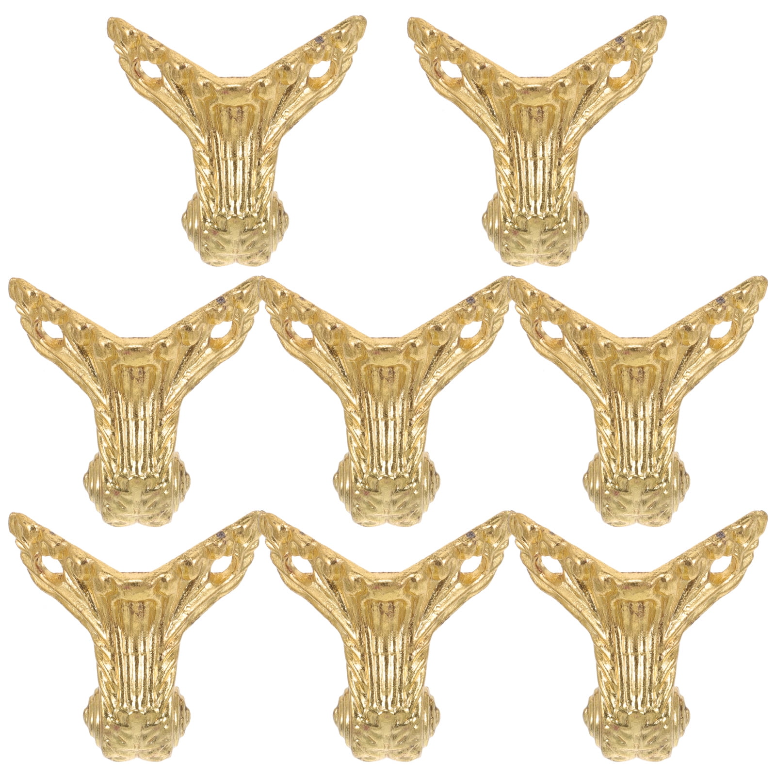 8 Pcs Metal Feet Corner Guards Furniture Legs Gift Box Zinc Alloy ...