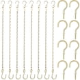8 Pcs Metal Hanging Chains with Ceiling Hooks, Garden Plant Hangers for ...