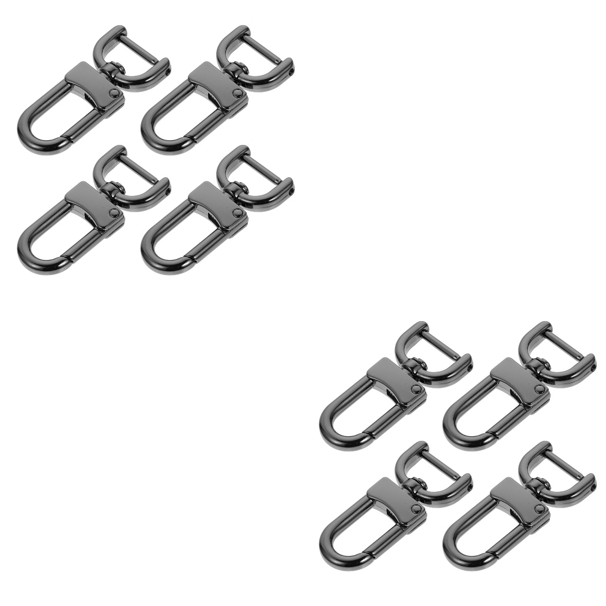 8 Pcs Metal Hook Bag Supplies Belt Buckle Suitcase Strap Silver Purse ...