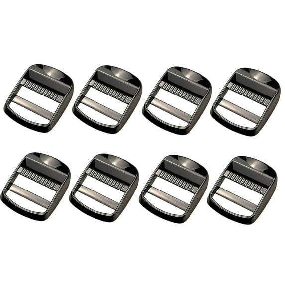 8 Pcs Metal Ladder Lock Buckle Adjustable Webbing Strap Release Buckles ...