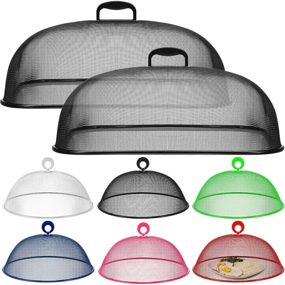 8 Pcs Metal Mesh Screen Food Cover for Outdoors Set Including Extra ...