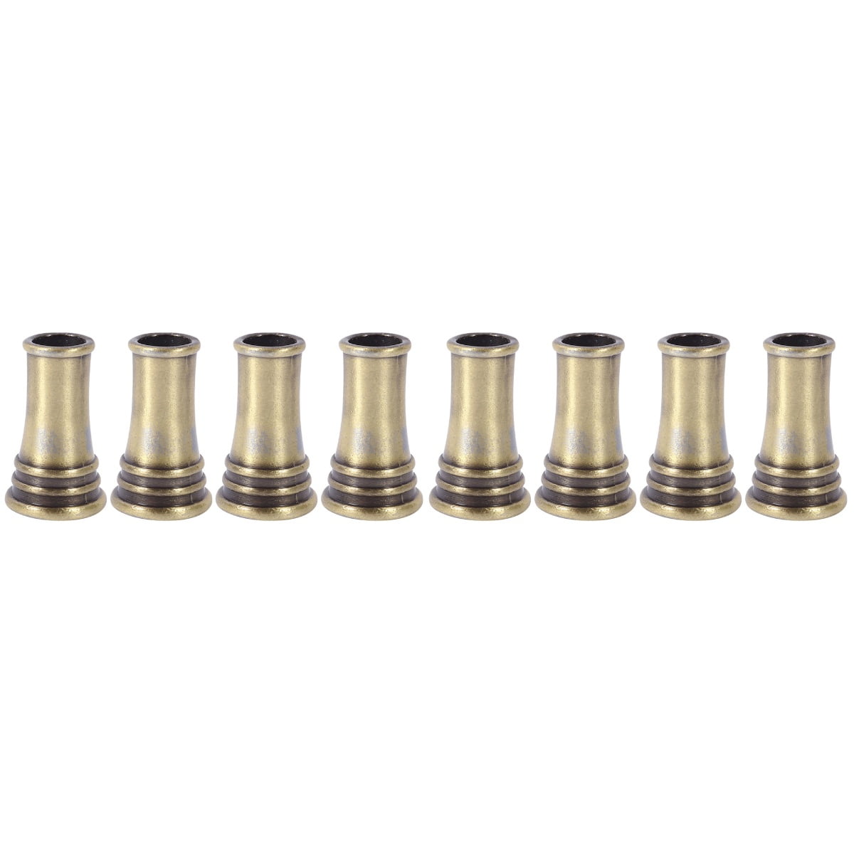 8 Pcs Metal Pencil Holder Set, Round Copper Pen Stand for Home and ...