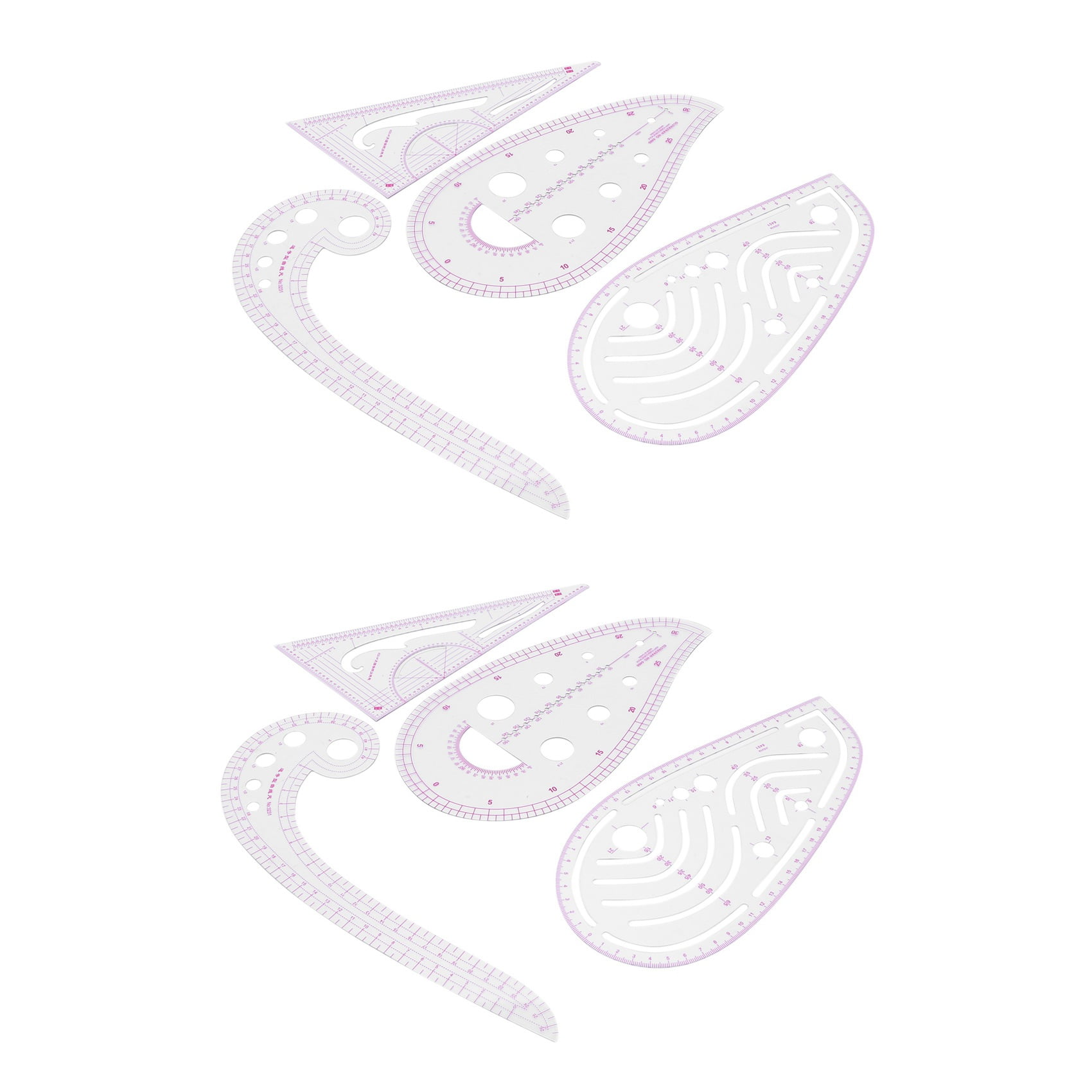 8 Pcs - Metric Ruler Set French Curve Pattern Grading Ruler Dressmaking ...