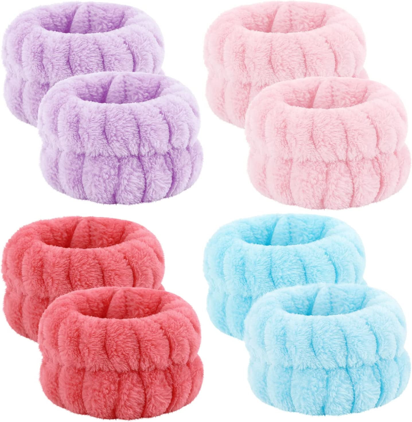 8 Pcs Microfiber Wrist Washband Spa Wrist Wash Towel Band Wristbands ...