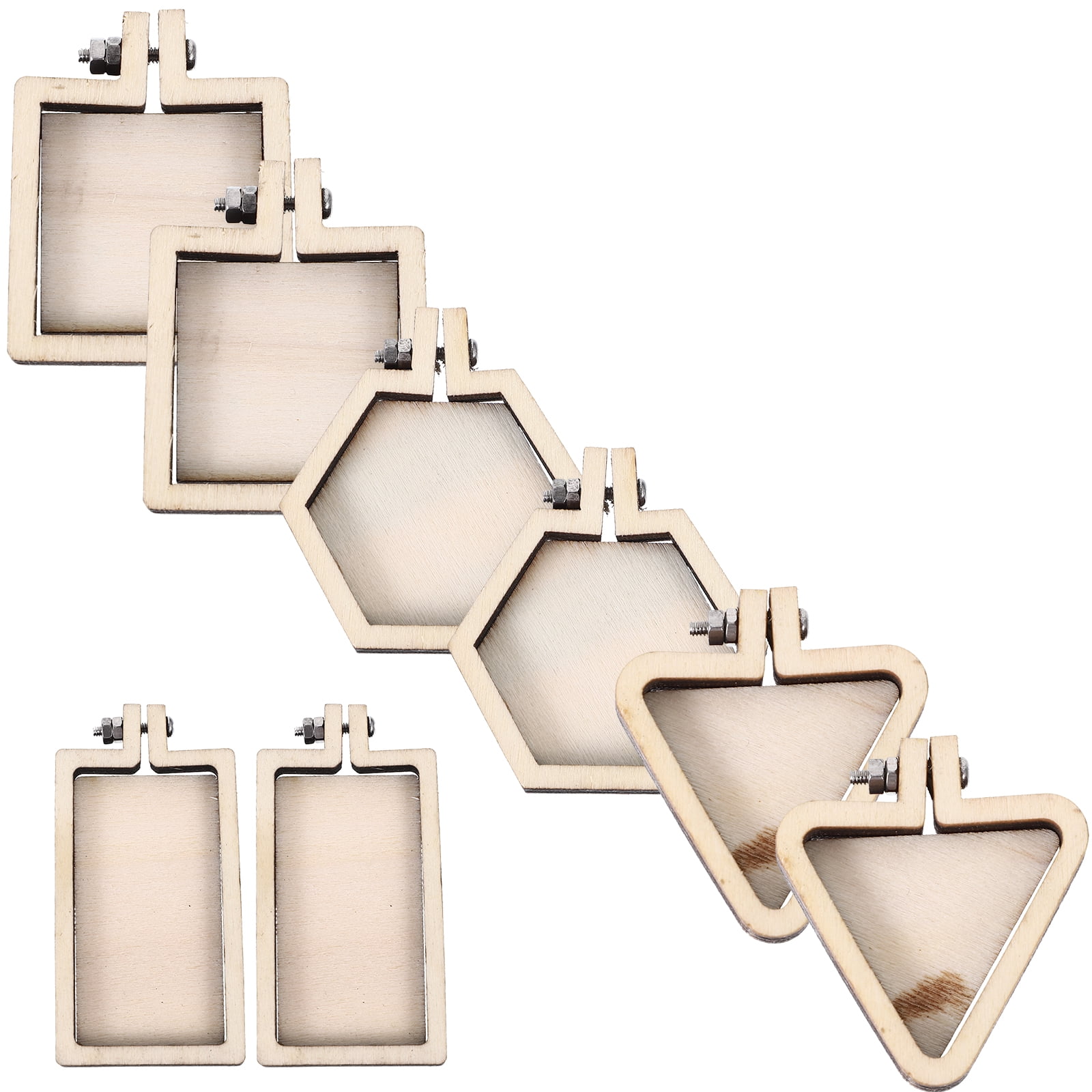 8 Pcs Mini Embroidery Hoop Frame Hand Pendant Hoops Trestles for Frames ...