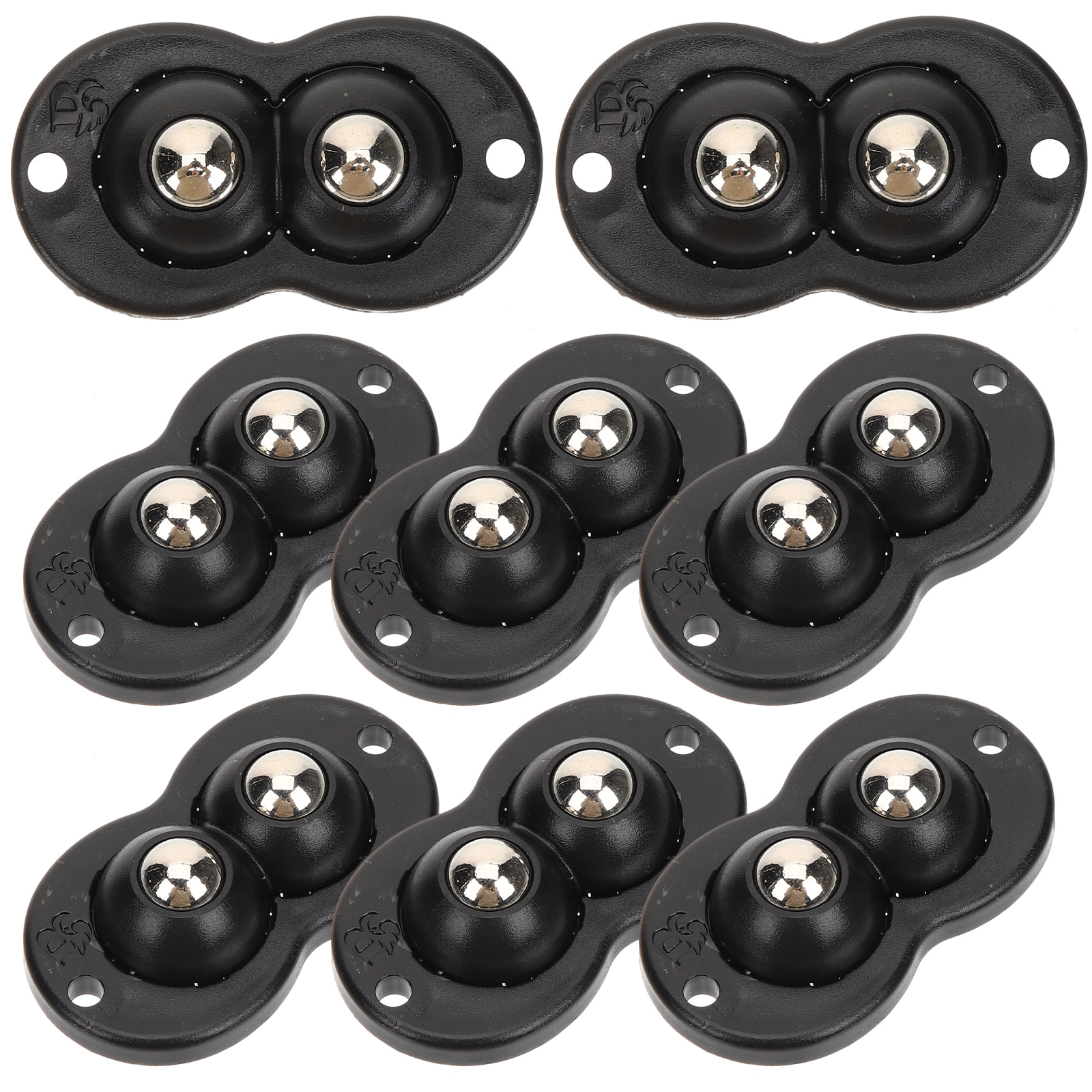 8 Pcs Mini Wheels Small Storage Case Caster Sticky on Casters Garbage ...