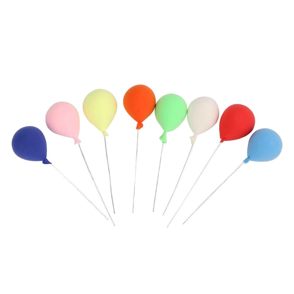 8 Pcs Miniature Balloons Dollhouse Garden Decoration 3D Balloons Cake ...
